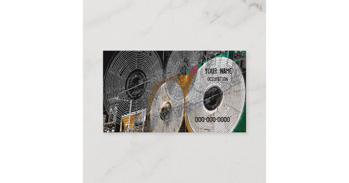 vinyl record business card | Zazzle