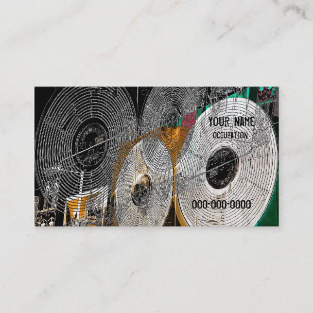 vinyl record business card | Zazzle