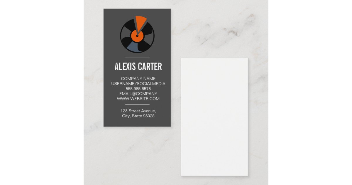 Vinyl Record Business Card | Zazzle