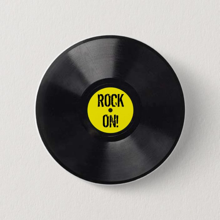 Vinyl Record Button | Zazzle.com