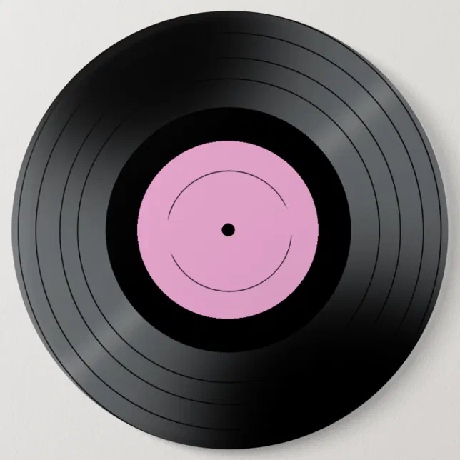 Vinyl record button | Zazzle