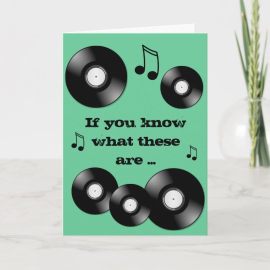 Vinyl Record Card | Zazzle.com