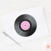Vinyl Record Classic Round Sticker | Zazzle