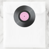 Vinyl Record Classic Round Sticker | Zazzle