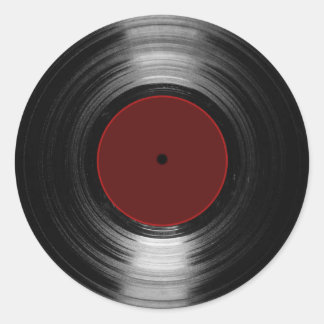 Vinyl Record Stickers | Zazzle
