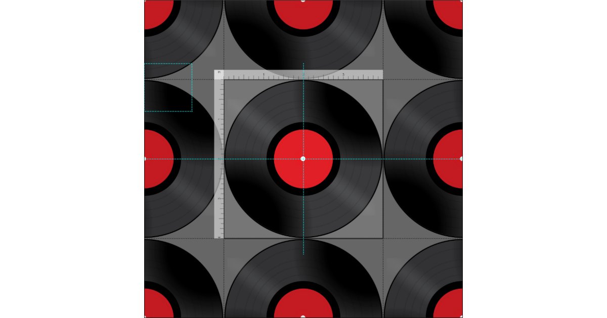 Vinyl Record Design Fabric | Zazzle