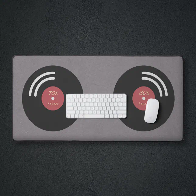 Vinyl Record Desk Mat | Zazzle