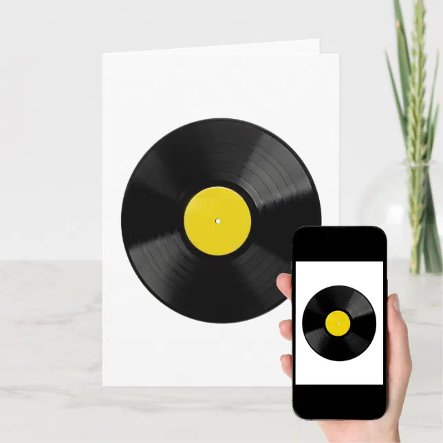 Vinyl Record Greeting Card | Zazzle
