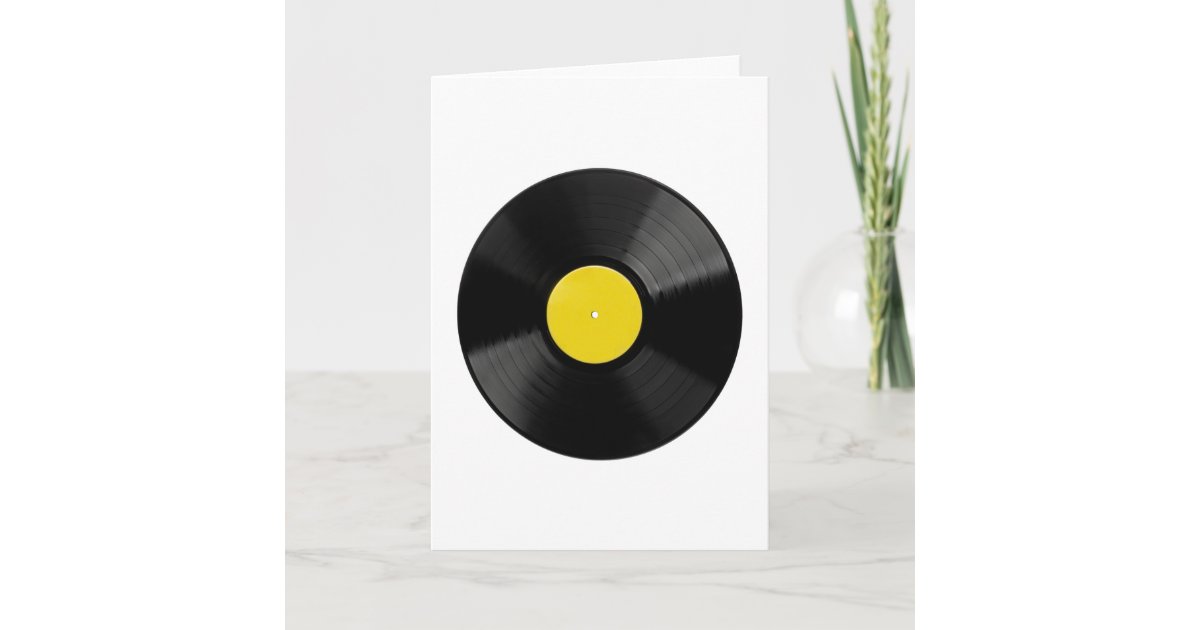 Vinyl Record Greeting Card | Zazzle