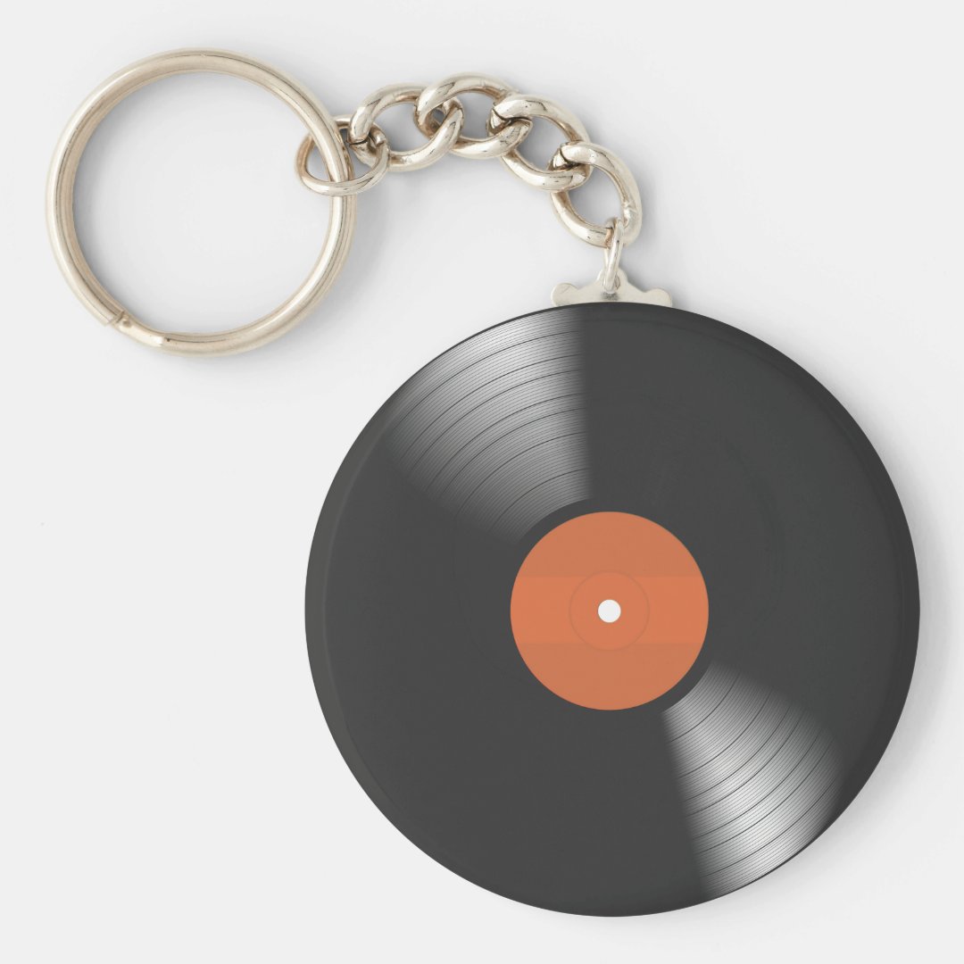 Vinyl Record Keychain | Zazzle