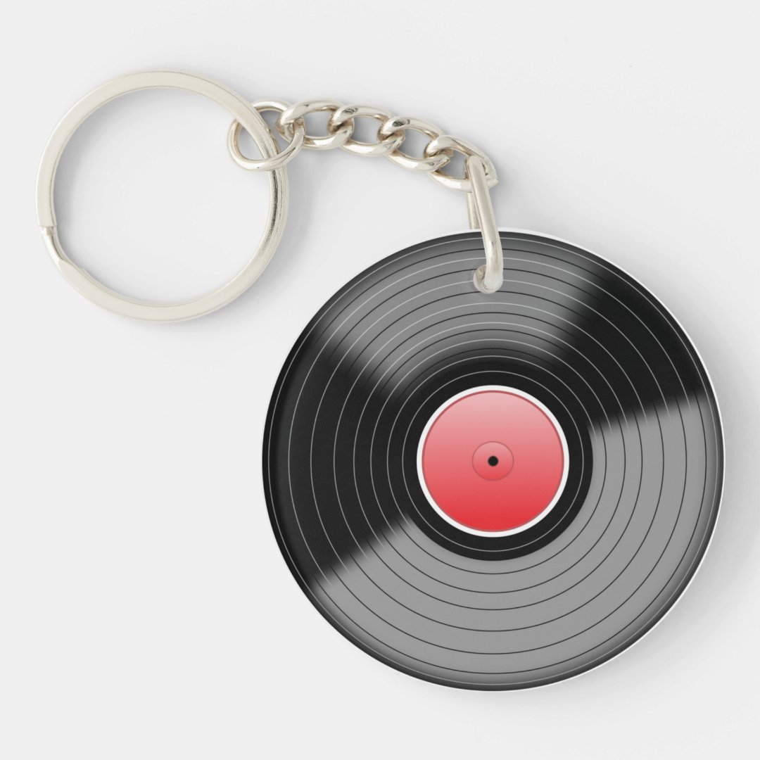 Vinyl Record Keychain | Zazzle