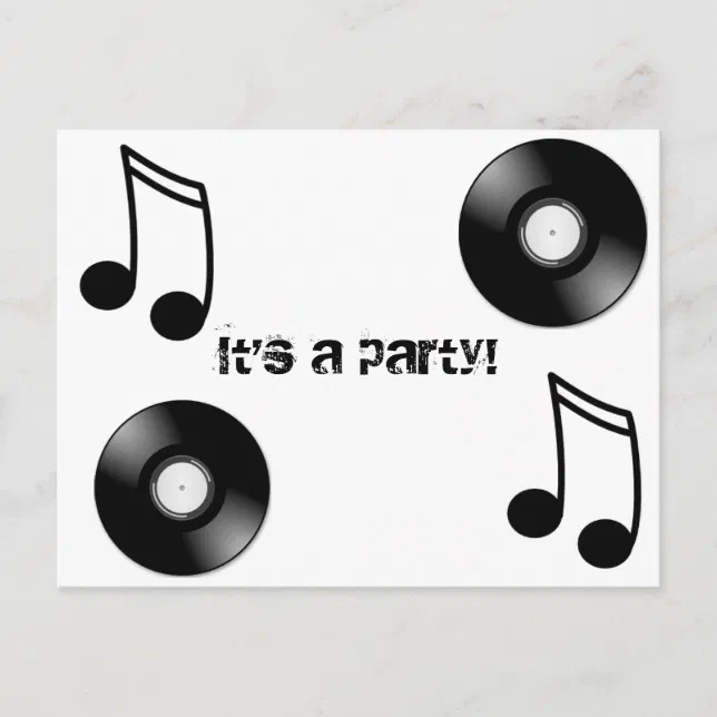 Vinyl Record Postcard | Zazzle