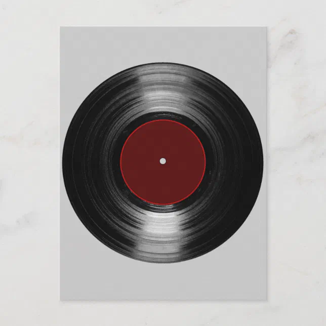 vinyl record postcard | Zazzle