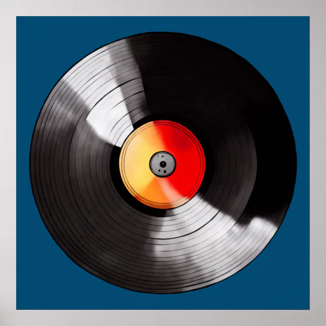 Vinyl Record Poster | Zazzle