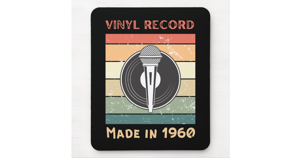 Vinyl record Retro style Mouse Pad | Zazzle