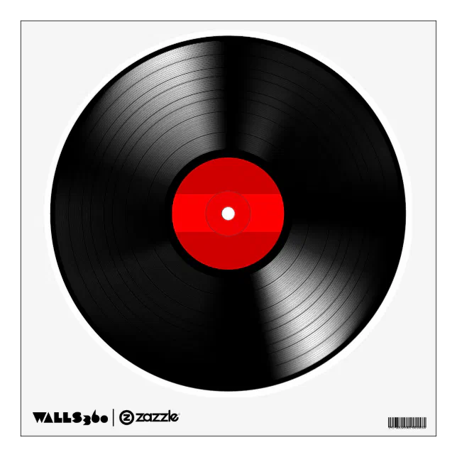 Vinyl Record Round Wall Decal | Zazzle