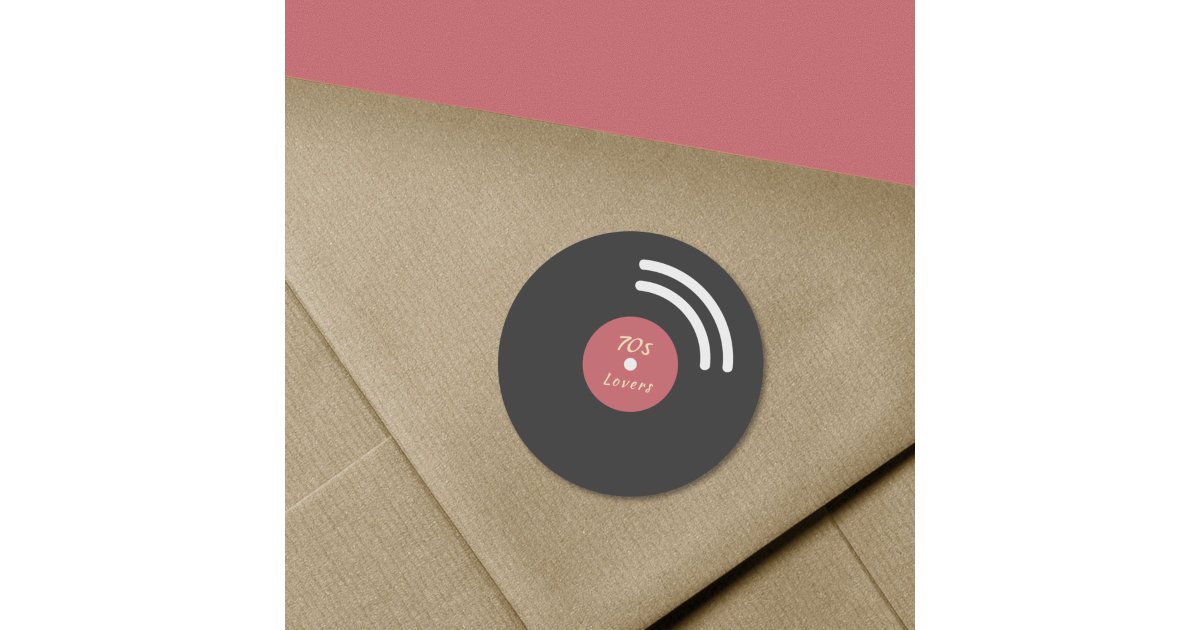 Vinyl Record Stickers | Zazzle