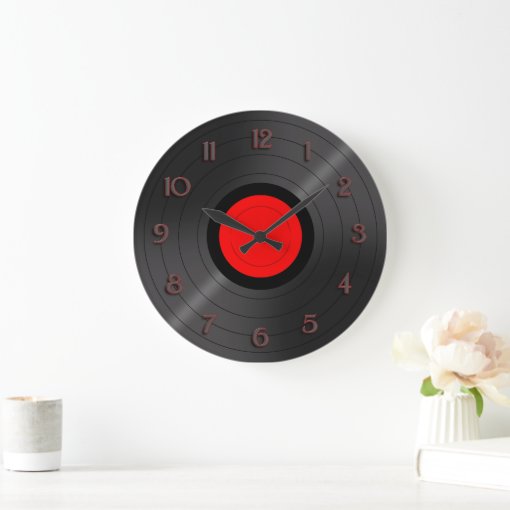 Vinyl Record Wall Clock | Zazzle