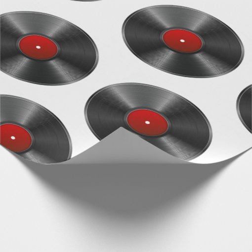 VINYL RECORDS DESIGN WRAPPING PAPER | Zazzle