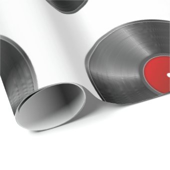 VINYL RECORDS DESIGN WRAPPING PAPER | Zazzle