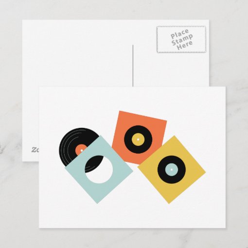 Vinyl Records Postcard | Zazzle