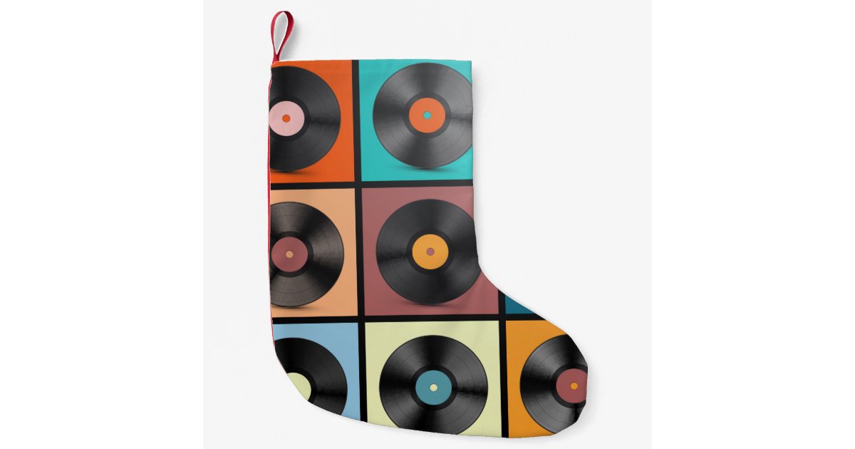 Vinyl Records. Retro LP Discs Set vintage Illustra Small Christmas ...