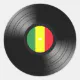 Vinyl reggae classic round sticker | Zazzle