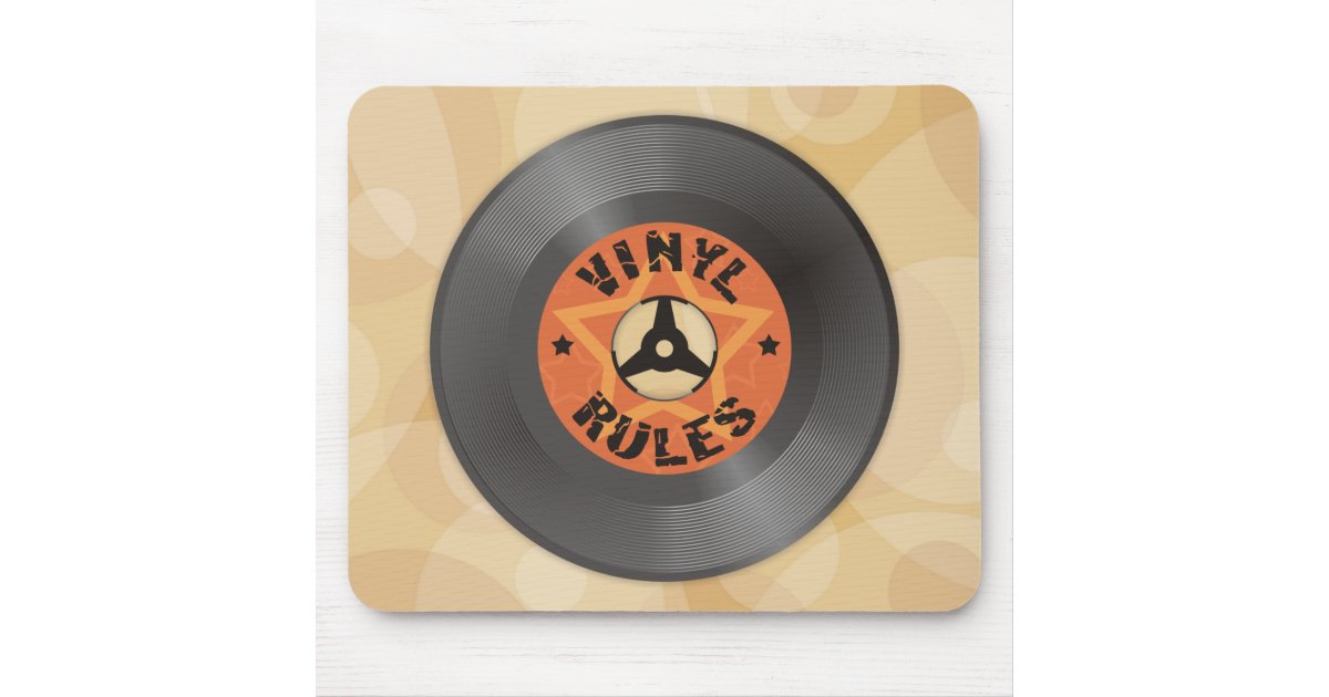 Vinyl Rules Mouse Pad | Zazzle