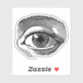 Vinyl Sticker Vintage graphic image Eye | Zazzle