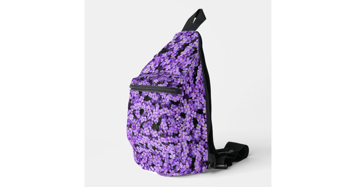 Viola Flowers Violets Sling Bag | Zazzle