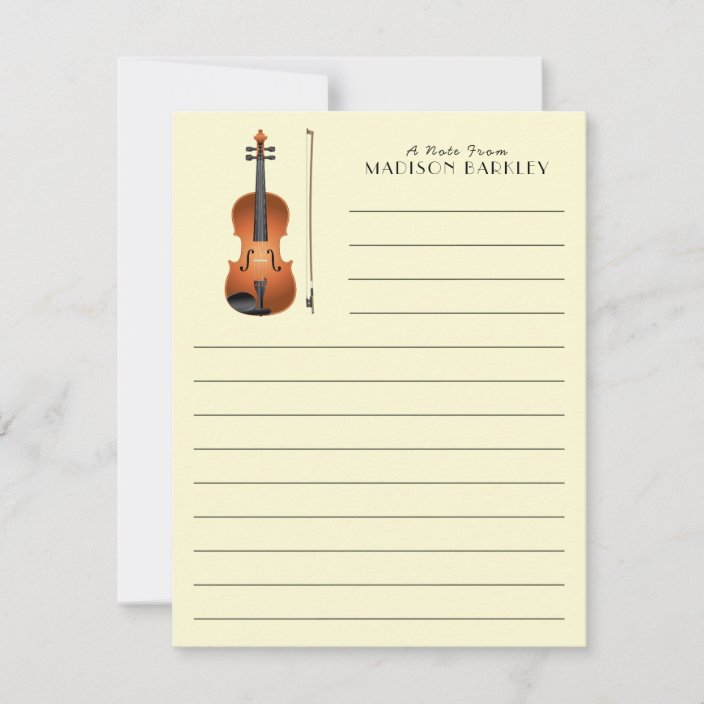 Viola Violin Music Teacher Musician Thank You Card | Zazzle.com