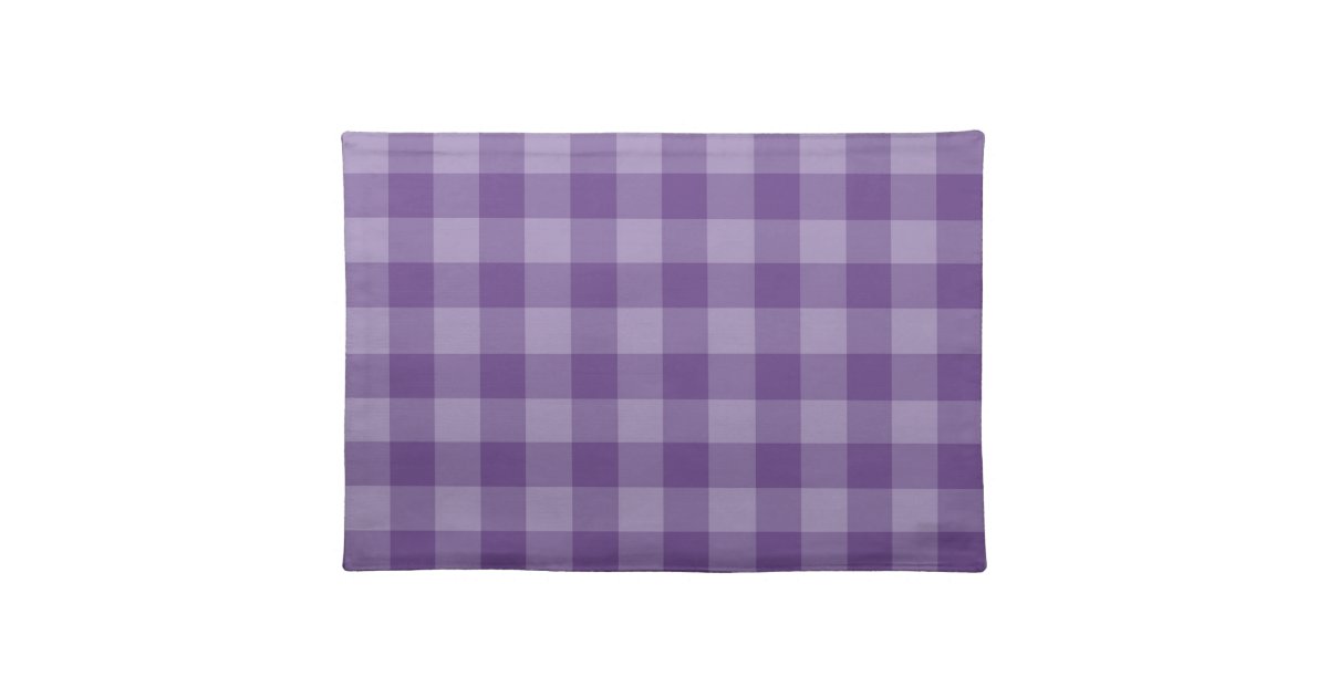 Violet checkered background placemat | Zazzle