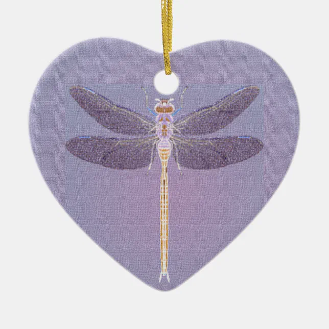 Violet Dragonfly Ornament | Zazzle