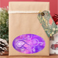 Violet Flame / Violet Fire Oval Sticker | Zazzle