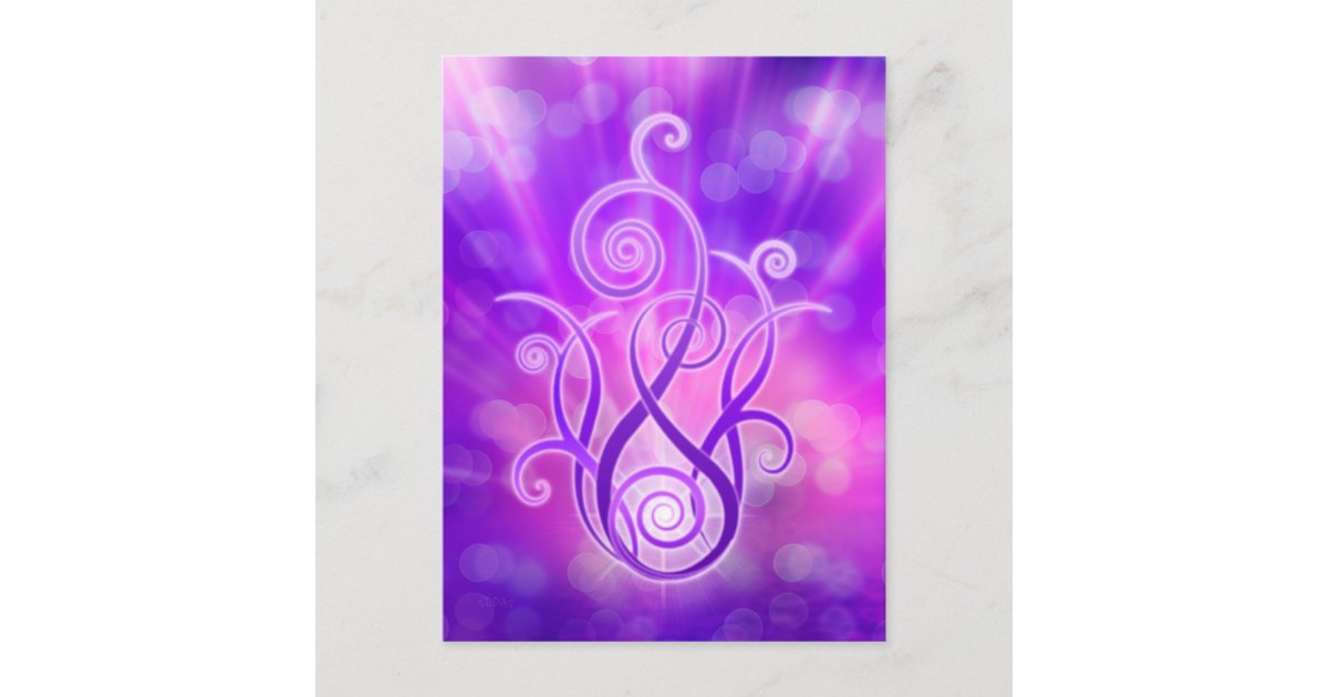 Violet Flame / Violet Fire Postcard | Zazzle