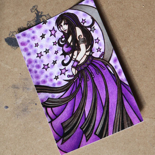 Violet Moon Goddess Belly Dancer Poster | Zazzle