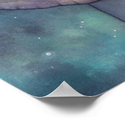 Violet Night Fairy Art by Molly Harrison Poster | Zazzle