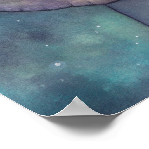 Violet Night Fairy Art by Molly Harrison Poster | Zazzle