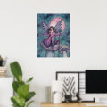 Violet Night Fairy Art by Molly Harrison Poster | Zazzle