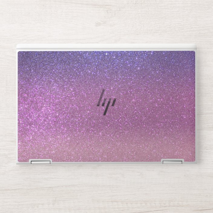 Violet Princess Blush Pink Triple Glitter HP Laptop Skin | Zazzle.com
