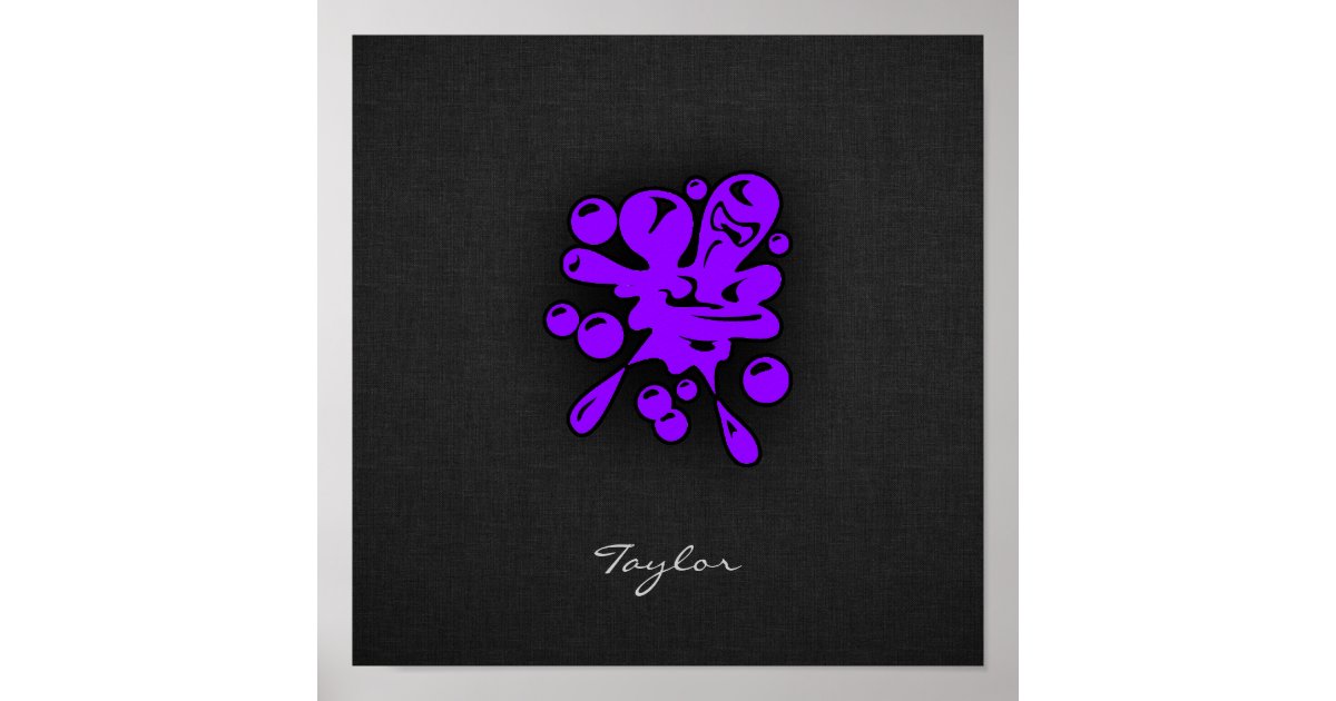 Violet Purple Paintball Poster | Zazzle