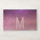 Violet Purple Pink Triple Glitter Ombre Monogram HP Laptop Skin | Zazzle