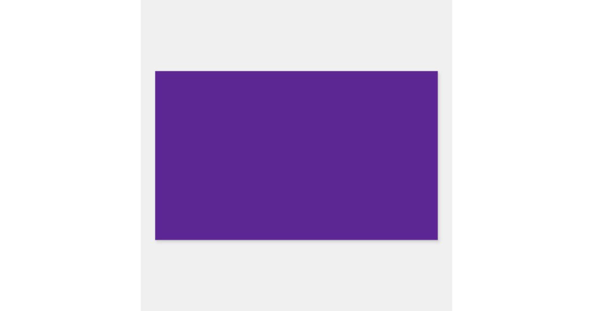 Violet Rectangular Sticker | Zazzle