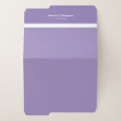 Violet Simple Professional Borders I v2 File Folder | Zazzle