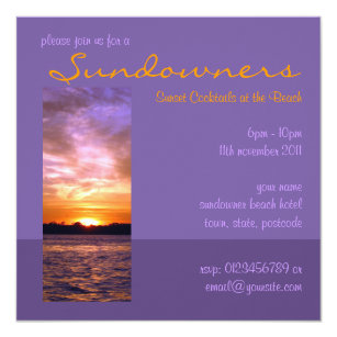 Sundowner Invitations | Zazzle