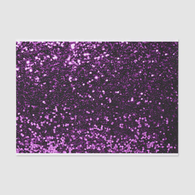 Violet VIP Glitter Fuchsia Purple Sweet 16th Bride Tissue Paper | Zazzle
