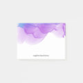 Violet Watercolor Personalized Post-it Notes | Zazzle