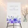 Violet Wedding Welcome Ceremony Reception Sign | Zazzle