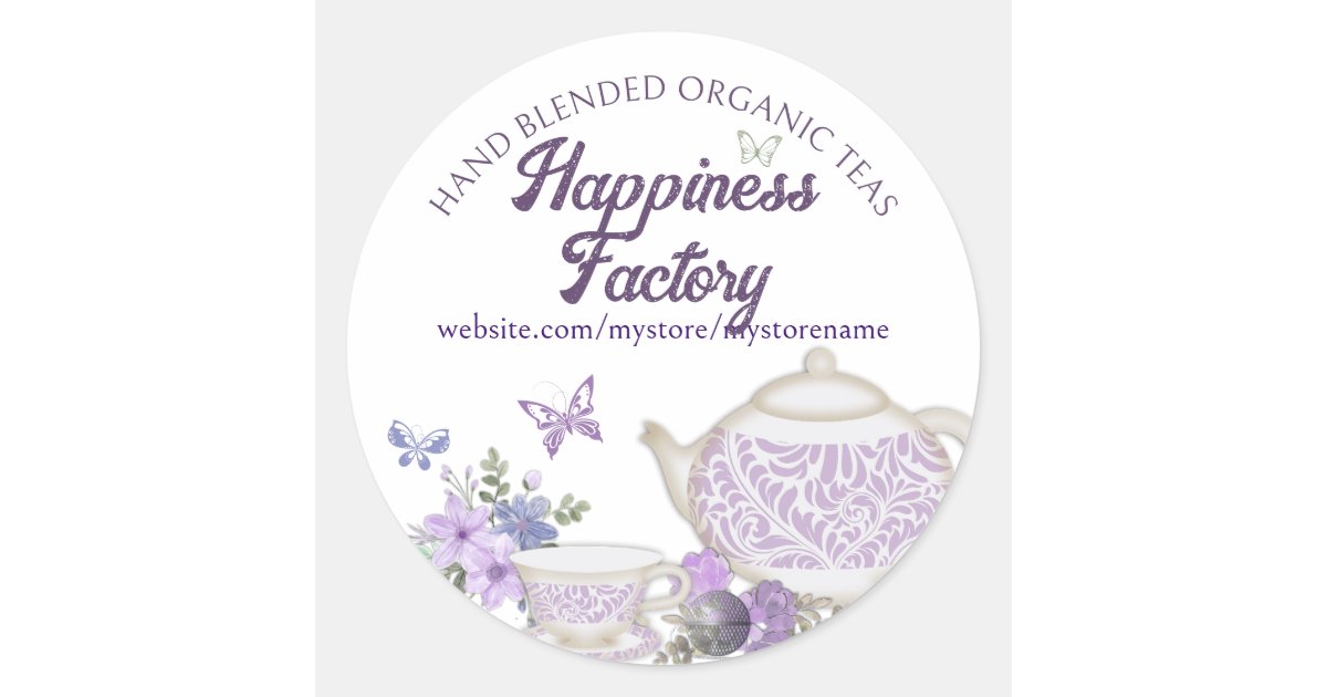 violets tea cup teapot hand blended teas tea party classic round ...