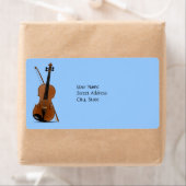 Violin and Bow Label | Zazzle